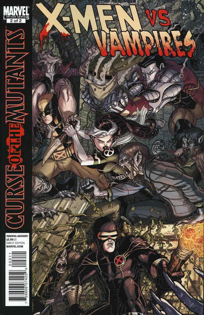 X-Men: Curse of the Mutants - X-Men Vs. Vampires #2 VF ; Marvel Comic ...