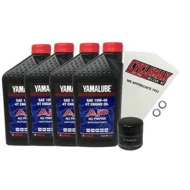 Lucas 10683 SAE 10W40/AC Delco PF1218 Hot Rod Oil Change Kit, 5Q ...