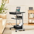 22 in Laptop Computer Table Home Office Desk with Power Outlet for ...