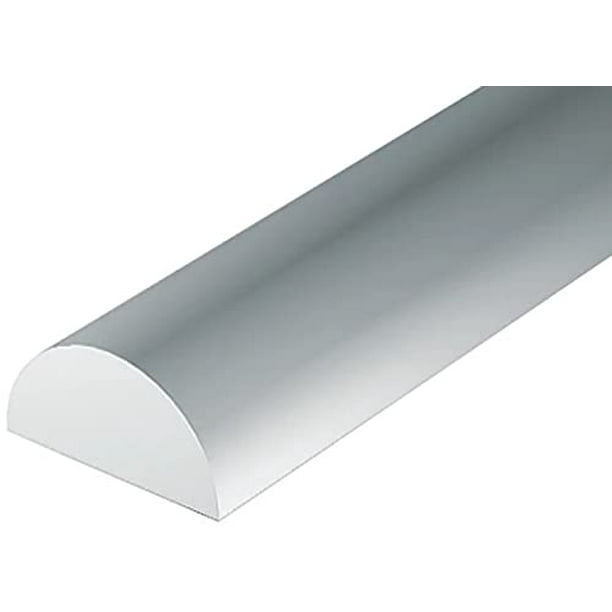 Evergreen Scale Model Plastic Rod Half Round Width 1.0mm 5 Pieces Model ...