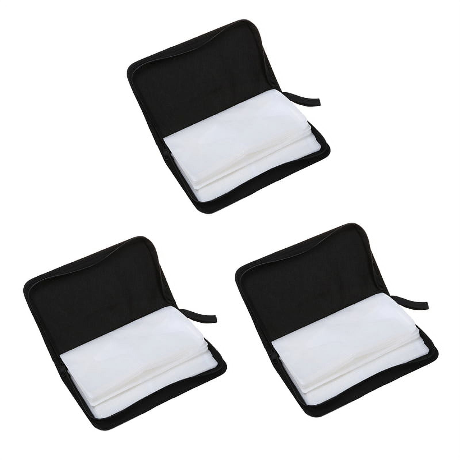 3X 80 Disco CD DVD VCD Holder Storage Sleeve Case Caja Monedero del ...