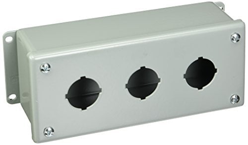 Hoffman E3PB Enclosure for 3 30.5 mm Pushbuttons, Steel, Gray - Walmart.com