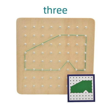 pitrice Nail Board Wooden Geoboard Space Imagination Development ...