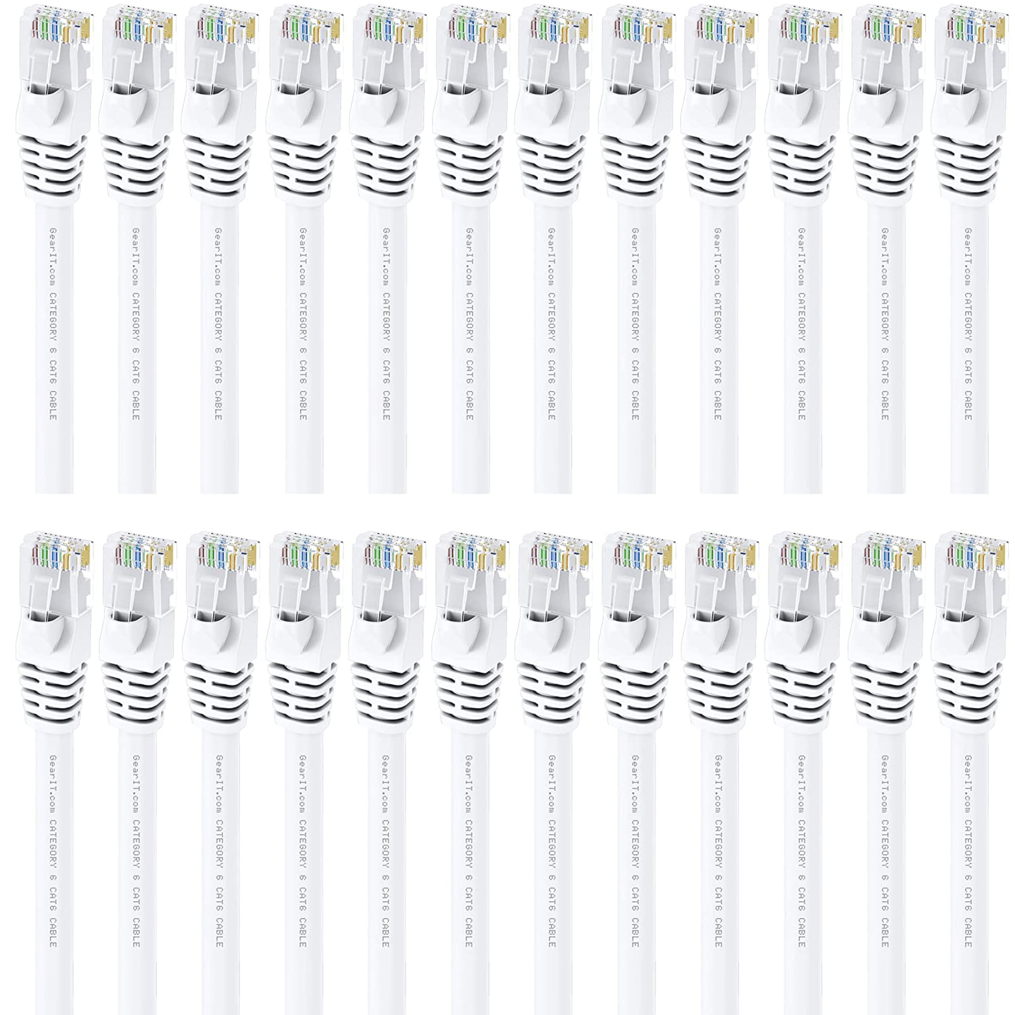 GearIT Pre-Terminated Cat 6 Ethernet Cables for Home & Office Network ...