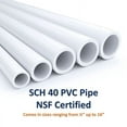 Charlotte Pipe 8" Schedule 40 PVC Pipe (Cut to Custom Lengths) (8" x 1 ...