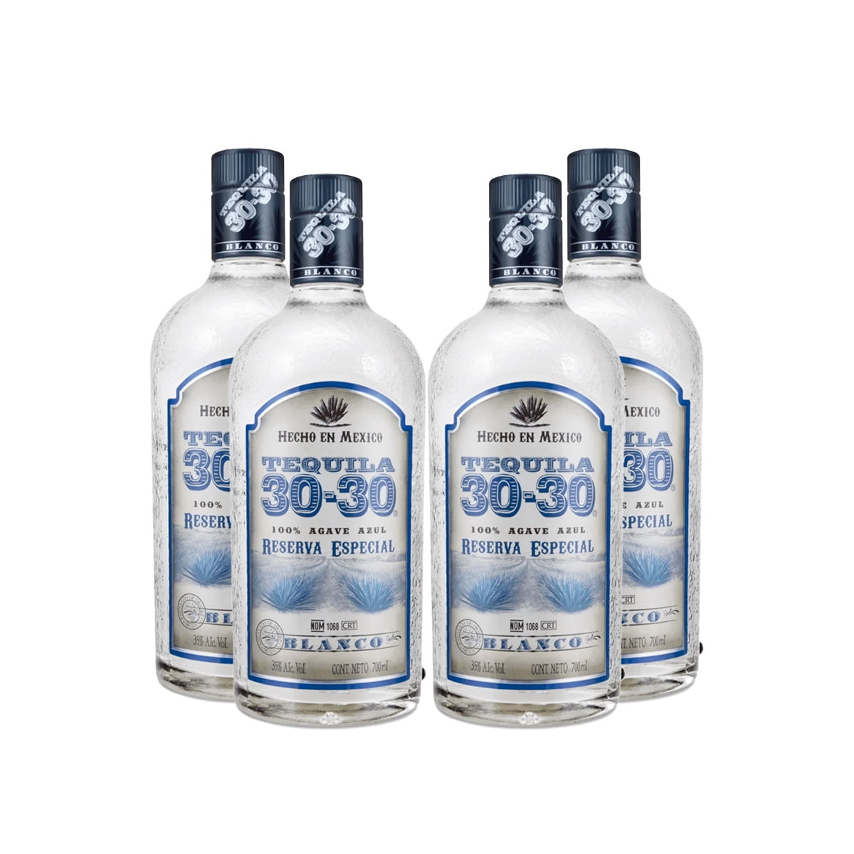 Pack x 4 - Tequila 30-30 Reserva Especial Blanco 700 ML Tequila 30-30 ...
