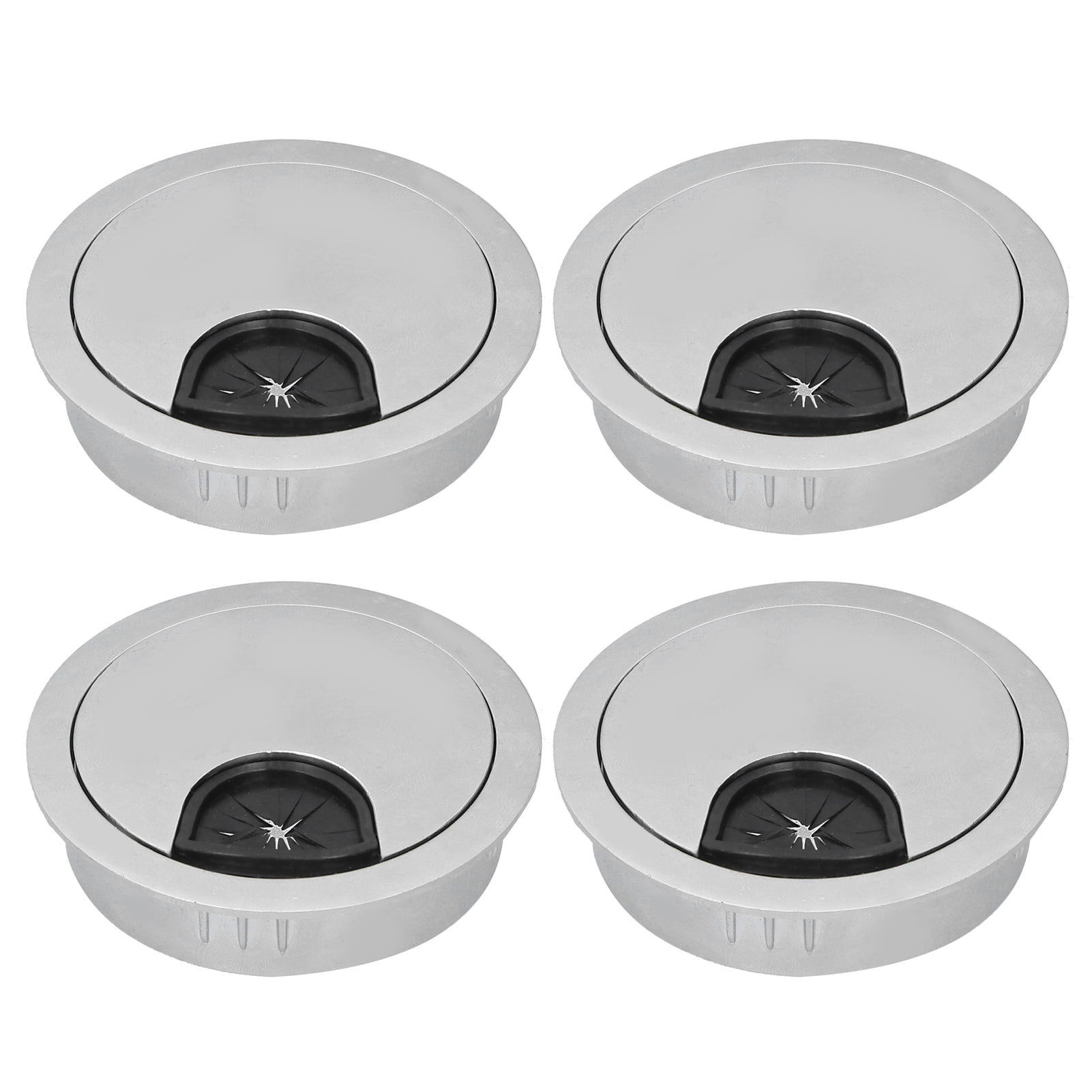 Paquete de 4 pasacables para escritorios de PC y computadoras, acabado ...