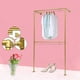 2 Tier Metal Clothing Display Rod Wall Mounted Garment Clothes Display ...