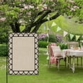 Art Frame House Flags For Outdoor, Geometric Black Morocco Printed ...
