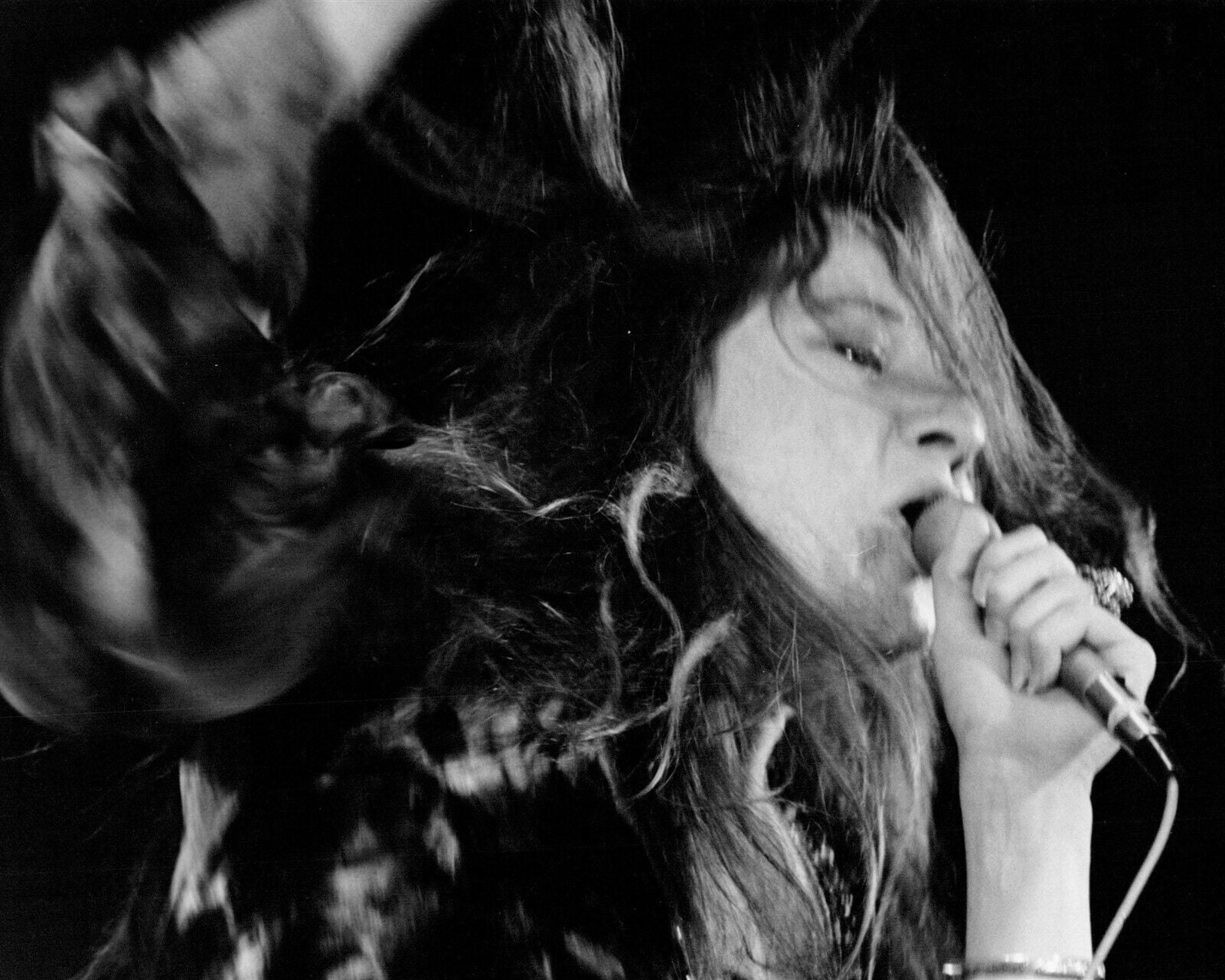 Janis Joplin sings on stage during 1968 performance Hollywood Palace ...