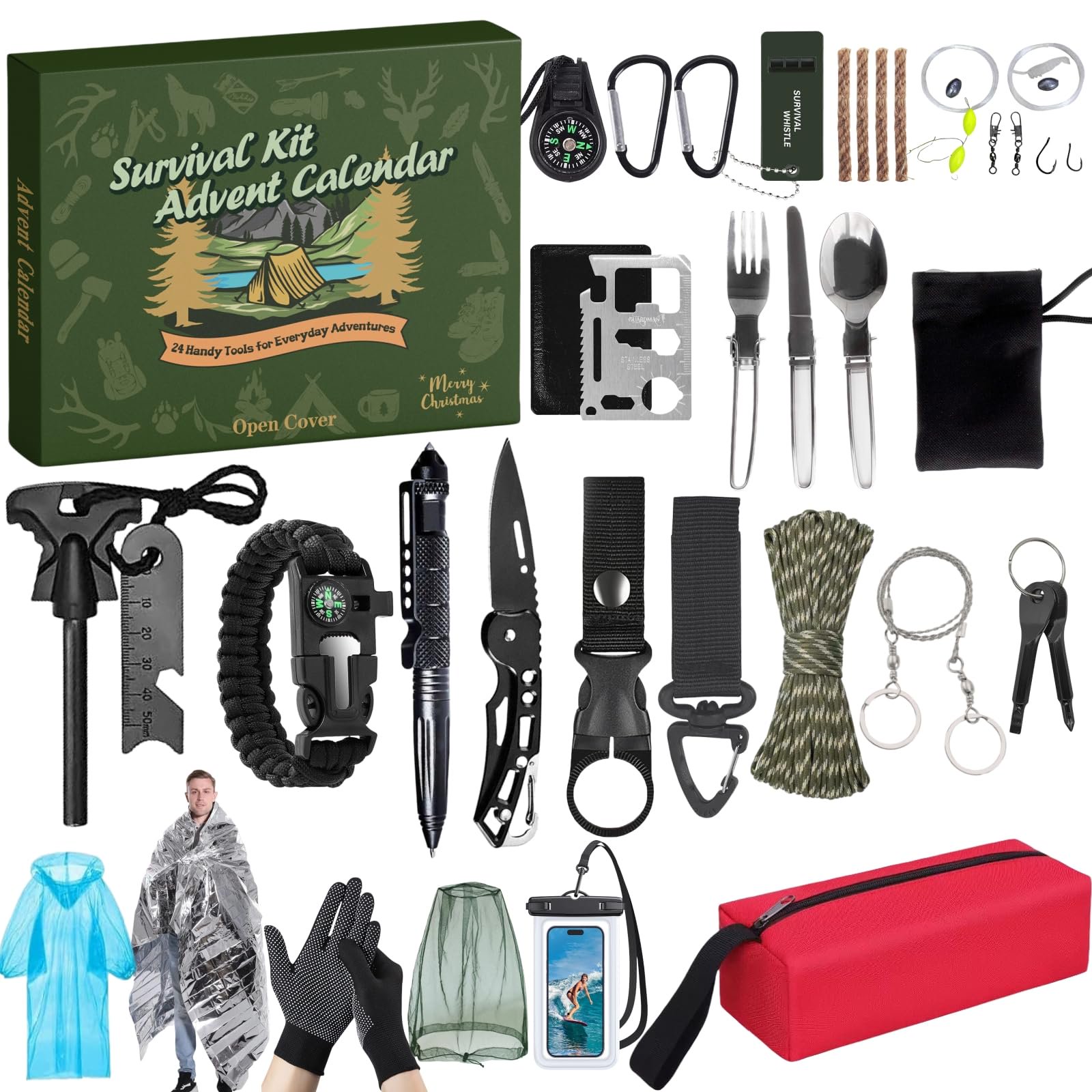 Click here for Unbranded 24 - Day Survival Kit Advent Calendar  C... prices