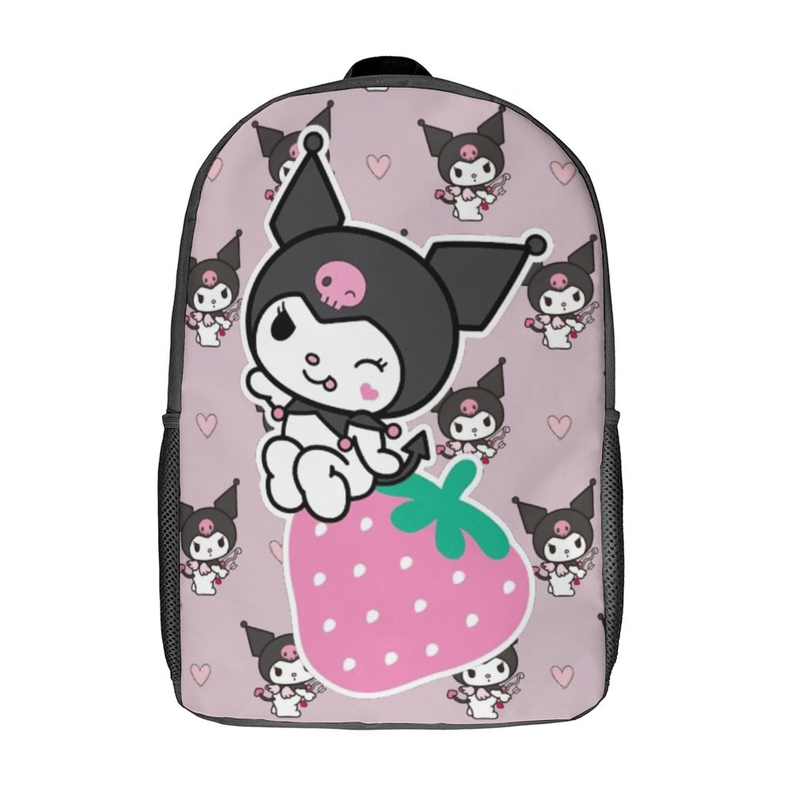 Kuromi School Backpack Shoulder Bag 17 Inch Casual Daypack Student ...