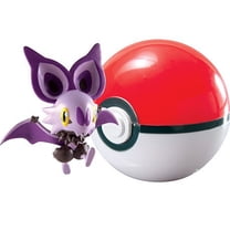 Pokemon TOMY Clip n Carry Pokeball Noibat & Poke Ball Figure Set ...
