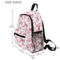 ALAZA Bows Pink Pattern School Backpack Student Bookbag Mini Bag ...