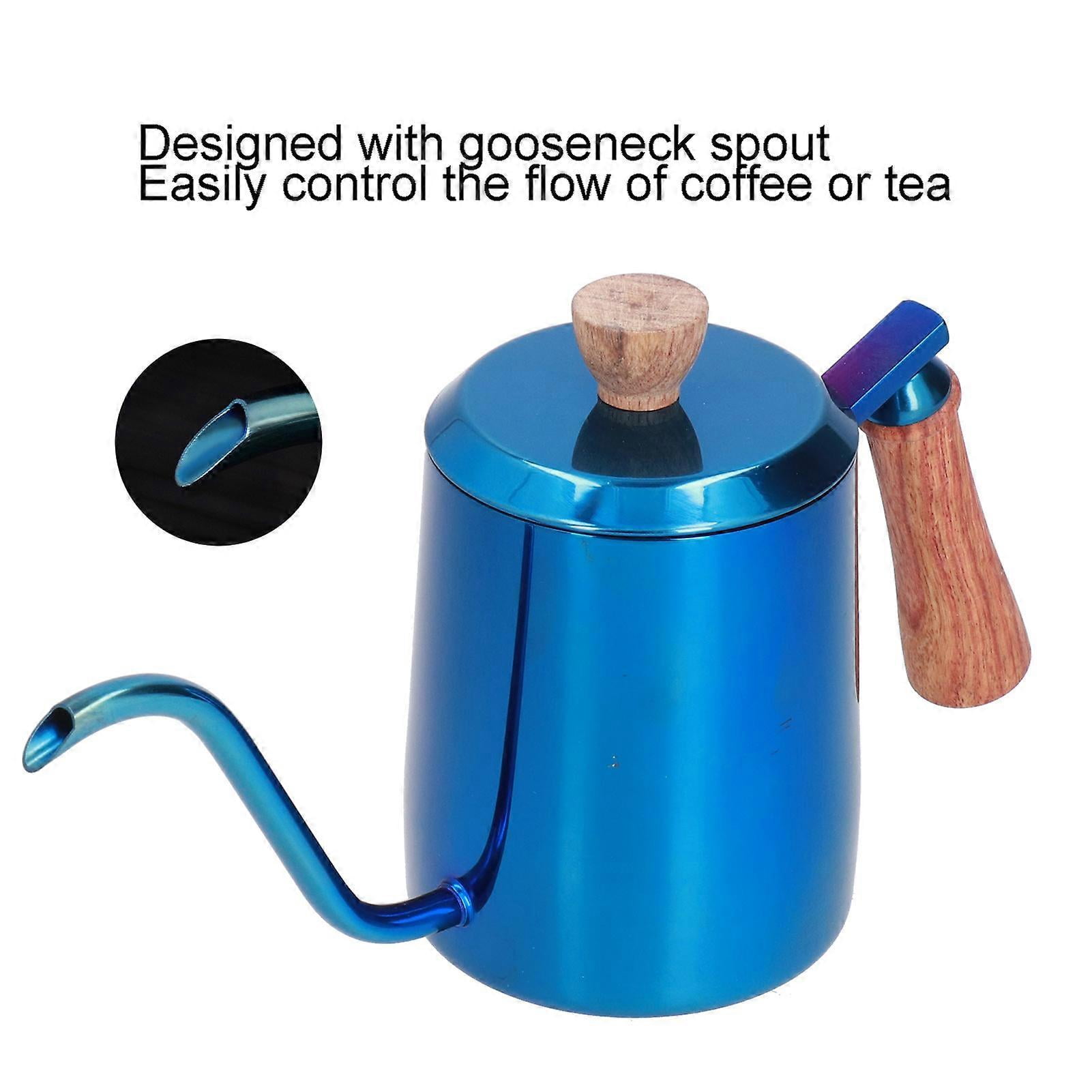 Hervidor de café de Acero inoxidable shaofei cuello de cisne 600 ml color azul | Walmart en línea