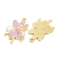 100 pc Rack Plating Alloy Enamel Pendants Golden Angel Fairy Charms ...