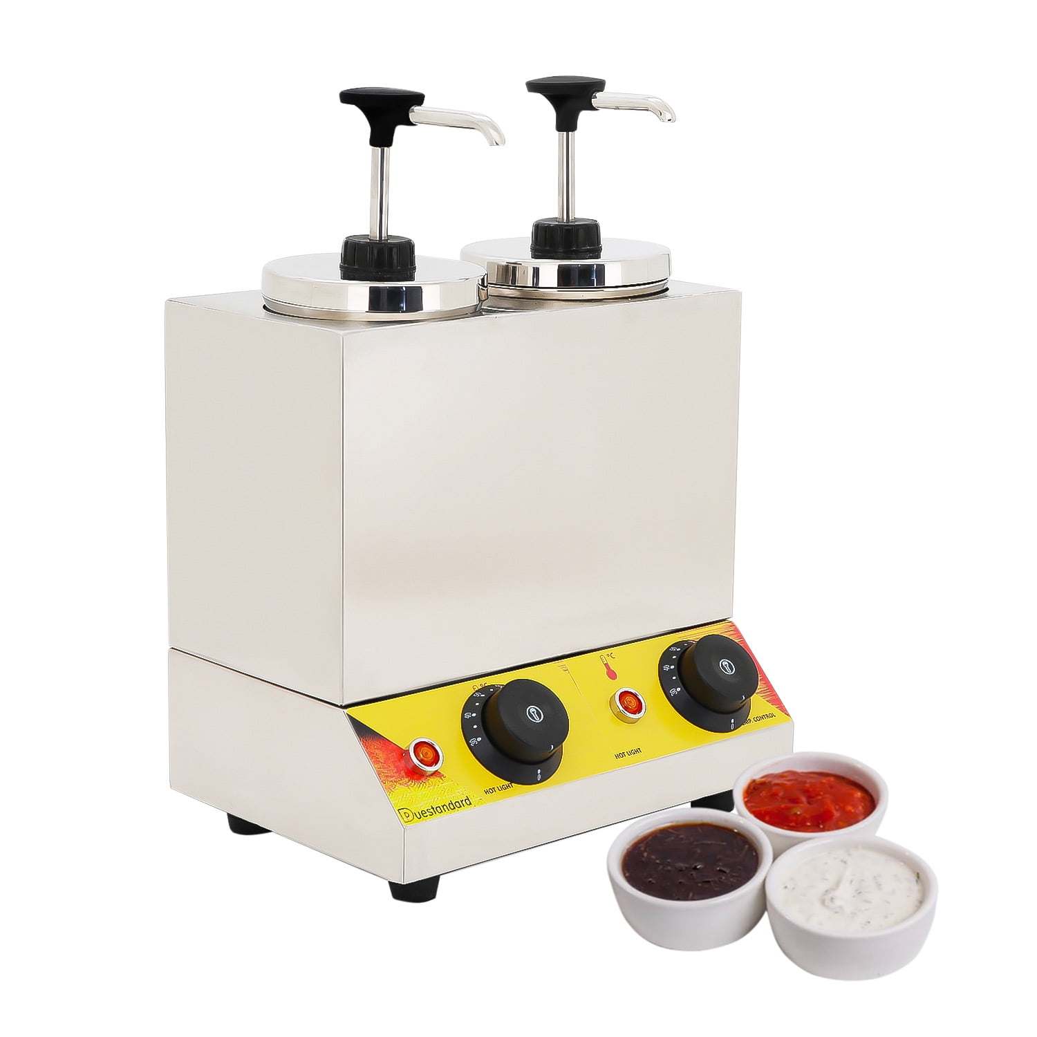 NicoPower Electric Sauce Dispenser | Double-Head Topping Warmer | Sauce ...