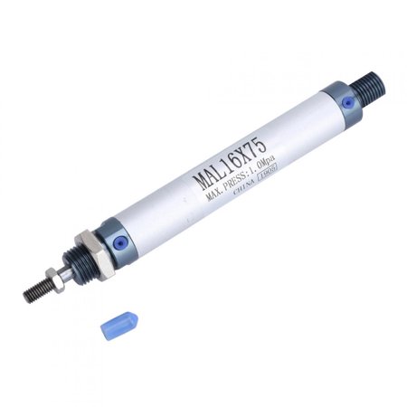 MAL 16mm Single Rod Double Acting Mini Pneumatic Air Cylinder Aluminum ...