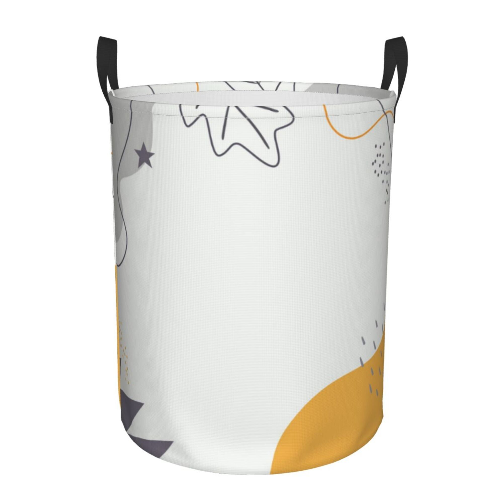 XMXY Round Laundry Basket Organizer, Boho Modern Design Waterproof ...