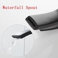 Waterfall Taps for Bathroom Sink Black, Basin Taps Single Lever Hot and ...