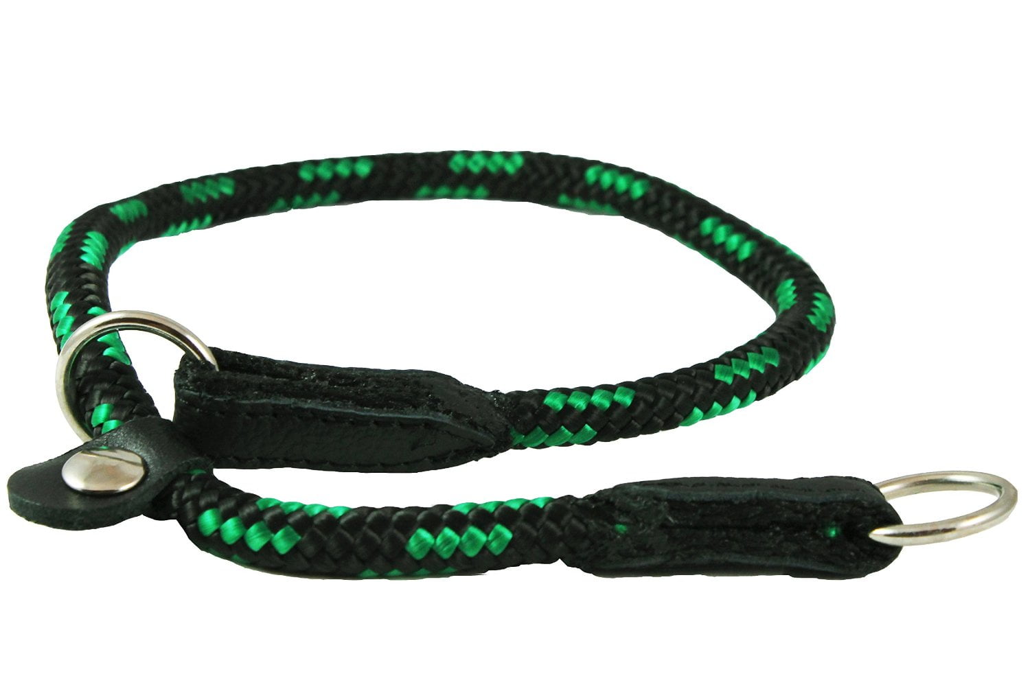 Dogs My Love Round Braided Rope Nylon Choke Dog Collar with Sliding ...