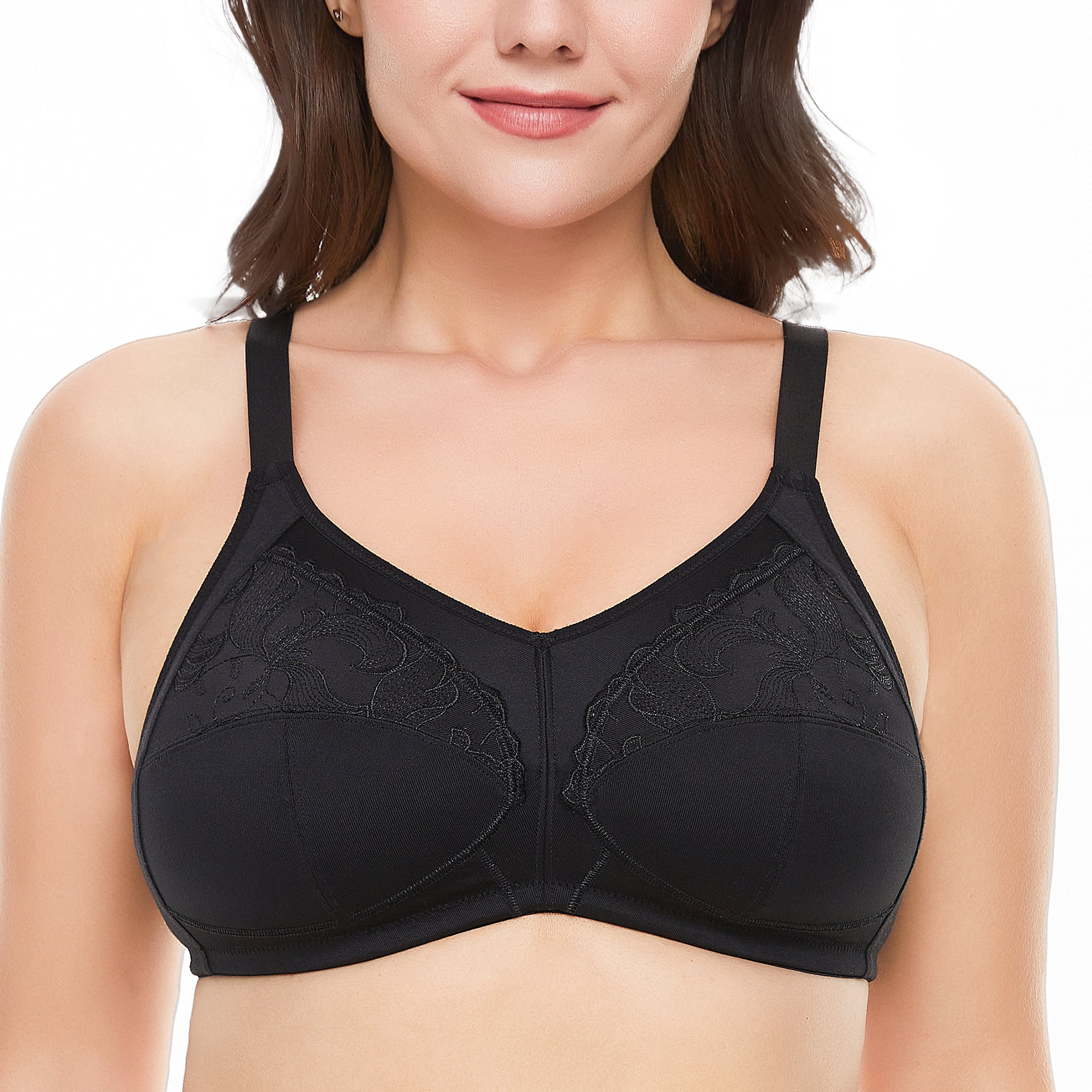 Wingslove Womens Plus Size Full Coverage Minimizer Bra Wirefree