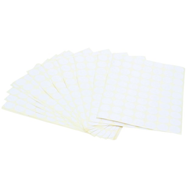 30X 19mm Circles Round Code Stickers Self Adhesive Sticky Labels White ...
