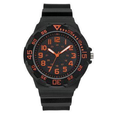 George Men's Black Strap Watch - Walmart.com
