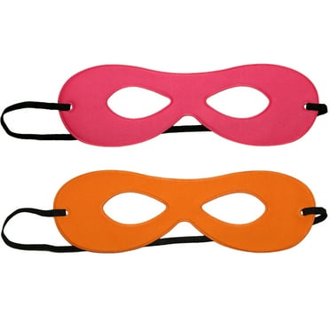 SeasonsTrading Adult Shiny Pink Superhero Mask - Costume Party Eye Mask ...