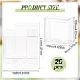 20pcs Transparent PVC Box Rectangle Clear 10.2x5x10.2cm - Walmart.com