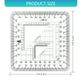 Double Measurement Protractor Ruler Measuring Tool 10x10cm for ...