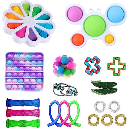 Fidget Toy Set, Fidget Pack Sensory Relieves Stress Anxiety for Kids Adults, Fidget Pack with ...