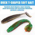 20Pcs Paddle Tail Swimbaits Crankbaits T Tail Soft Lures Wobbles ...