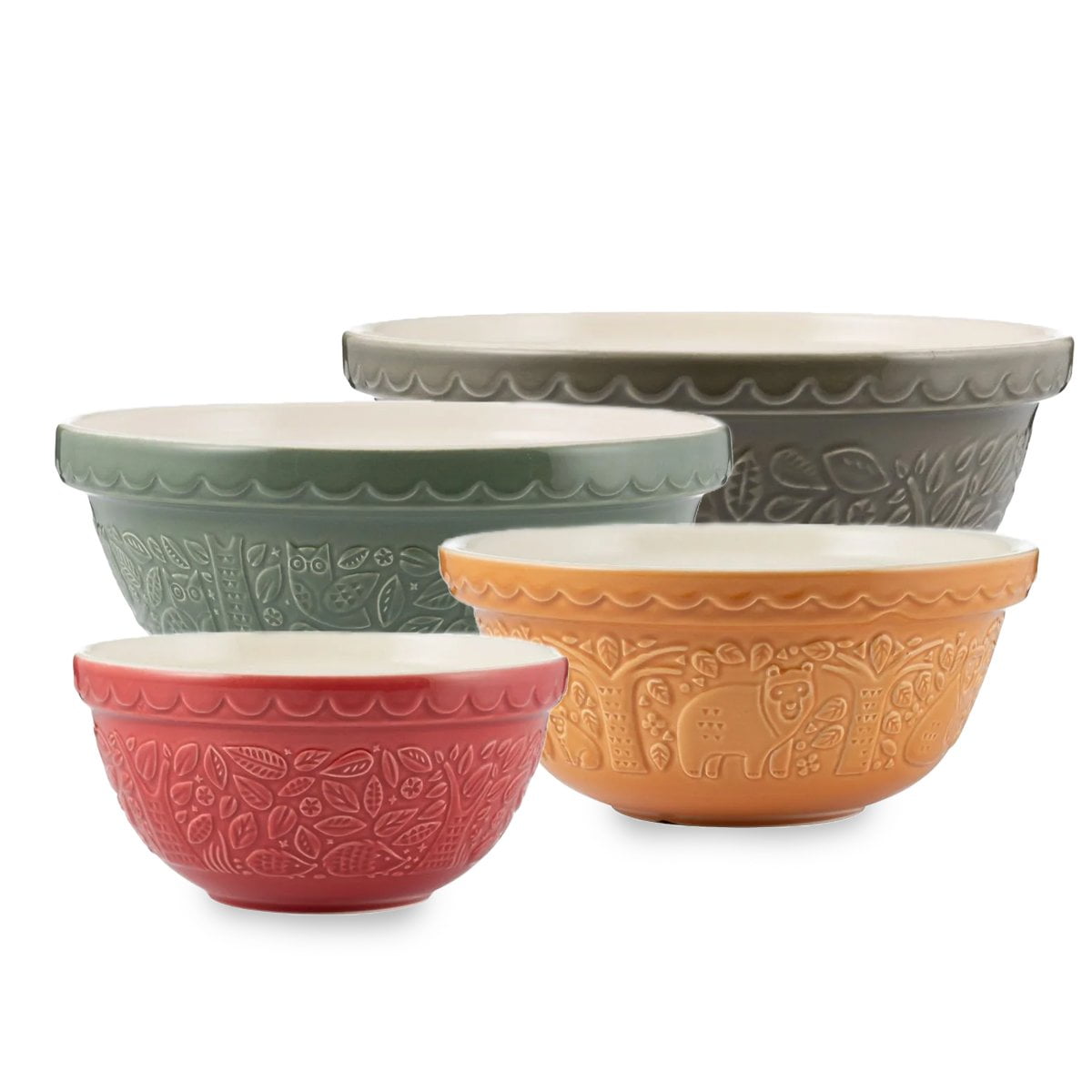 Mason Cash In The Forest Mixing Bowls | Set of 4 - Walmart.com
