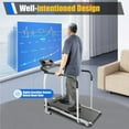 Walking Treadmill with Full Length Handrails & Heart Rate Sensor, LCD ...
