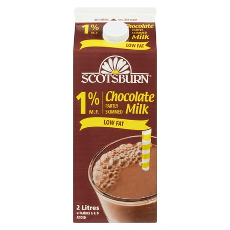 Scotsburn 1% Chocolate Partly Skimmed Milk, 2 L - Walmart.ca