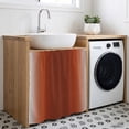 Art Red Cabinet Curtains 35" W x 35" L Vintage Red Brown Ombre ...
