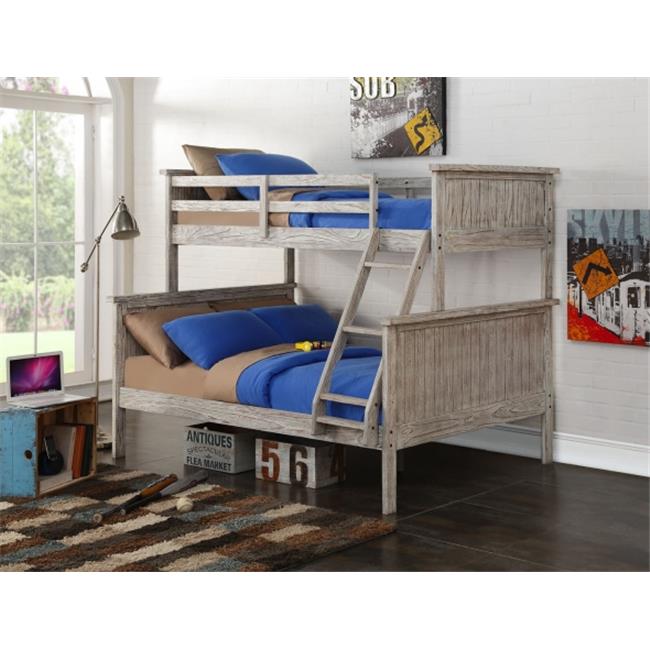 Pivot Direct PD-004TFD Twin over Full Panel Bunk Bed with Distressed ...