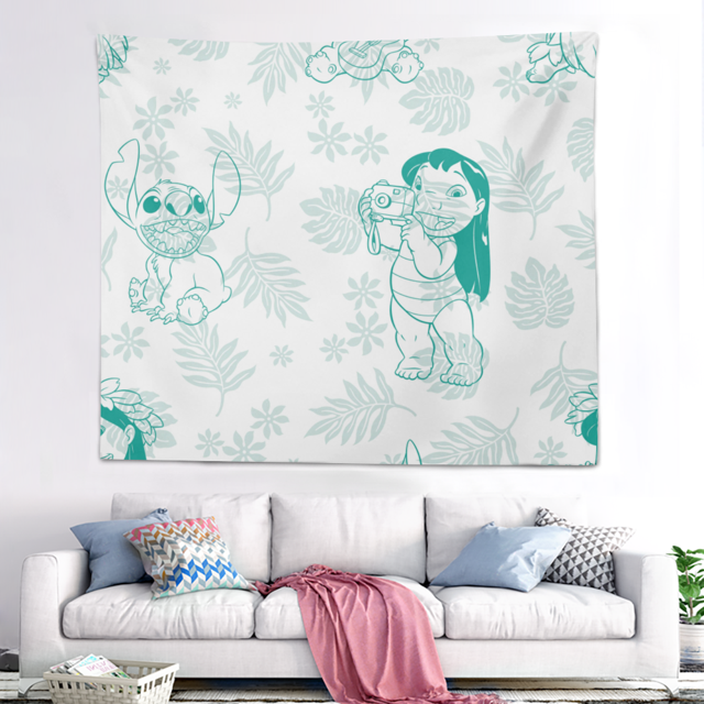 Stitch Background Boy Birthday Party Decorates 3D Children Photo ...