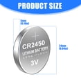 CR2450 Lithium Coin 10/5 Piece Travel Size 3V Output Cell for Watches ...