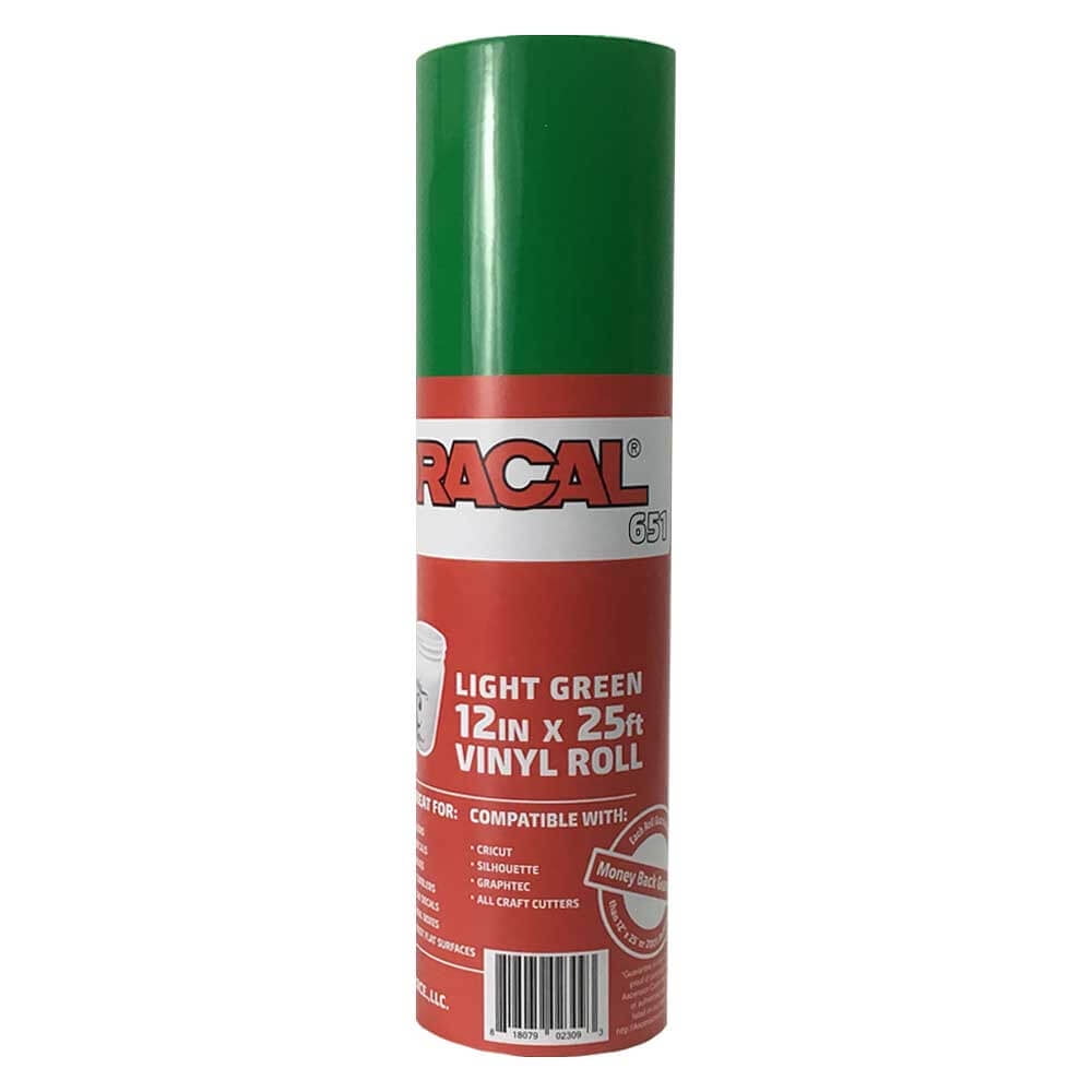 12" x 25ft Roll of Oracal 651 Light green Craft Vinyl - Adhesive Vinyl ...