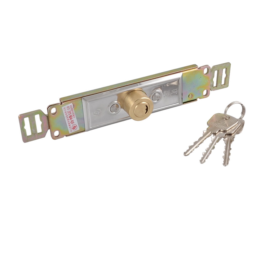 Brass Tone Crescent Keyway Warehouse Garage Rolling Shutter Door Lock w ...