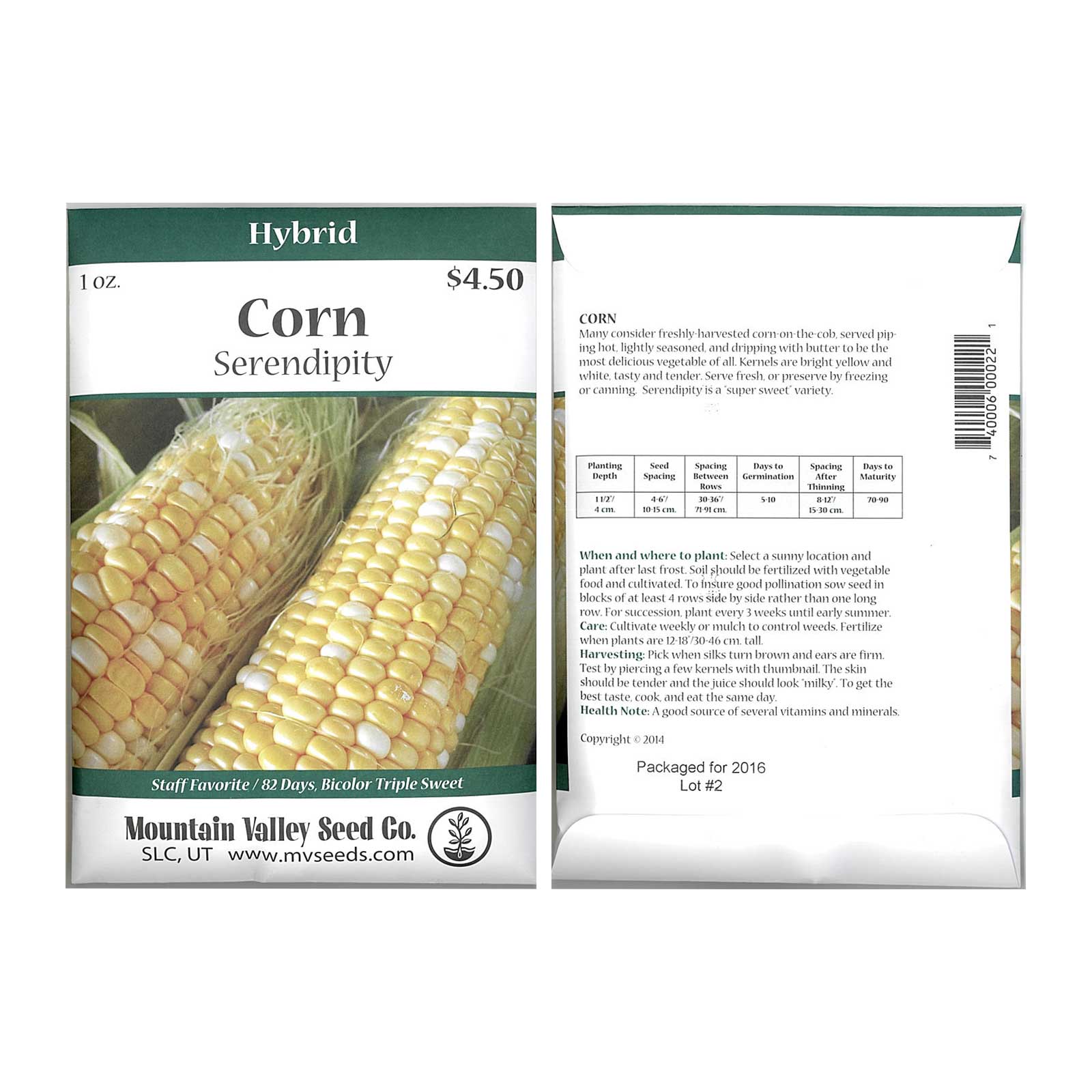 Honey Select Hybrid Triplesweet Corn Garden Seeds - 1 Lb - Non-GMO ...