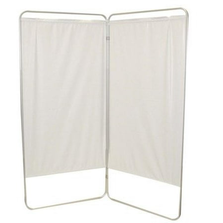 Standard 2-Panel Privacy Screen - White 6 mil vinyl, 35" W x 68" H ...