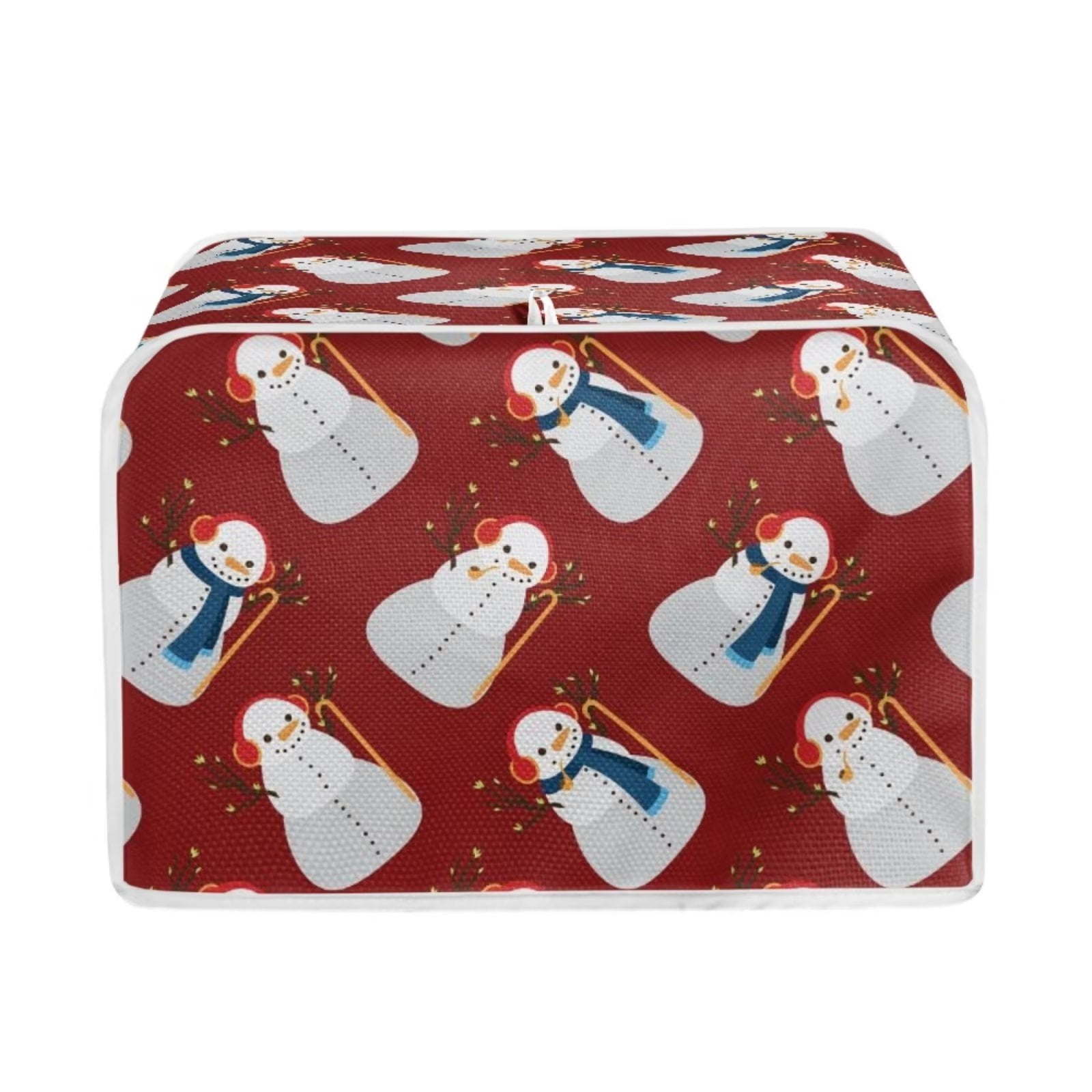 Renewold Red Snowman Toaster Cover 4 Slice Washable Kitchen Appliance ...