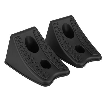 Pcs Car Wheel Chocks, Heavy Duty Non-Slip Rubber Block, Tire Slip ...