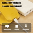 3 Speed Desk Fan Rechargeable Small Travel Camping Table Fan Quiet 90 ...