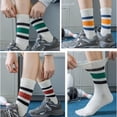 6 Pairs Retro Socks for Women Striped Colorful vintage socks Cotton ...