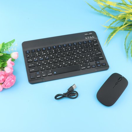 [2021 Upgraded] Keyboard, Universal Keyboard, Rechargeable Multi Device ...