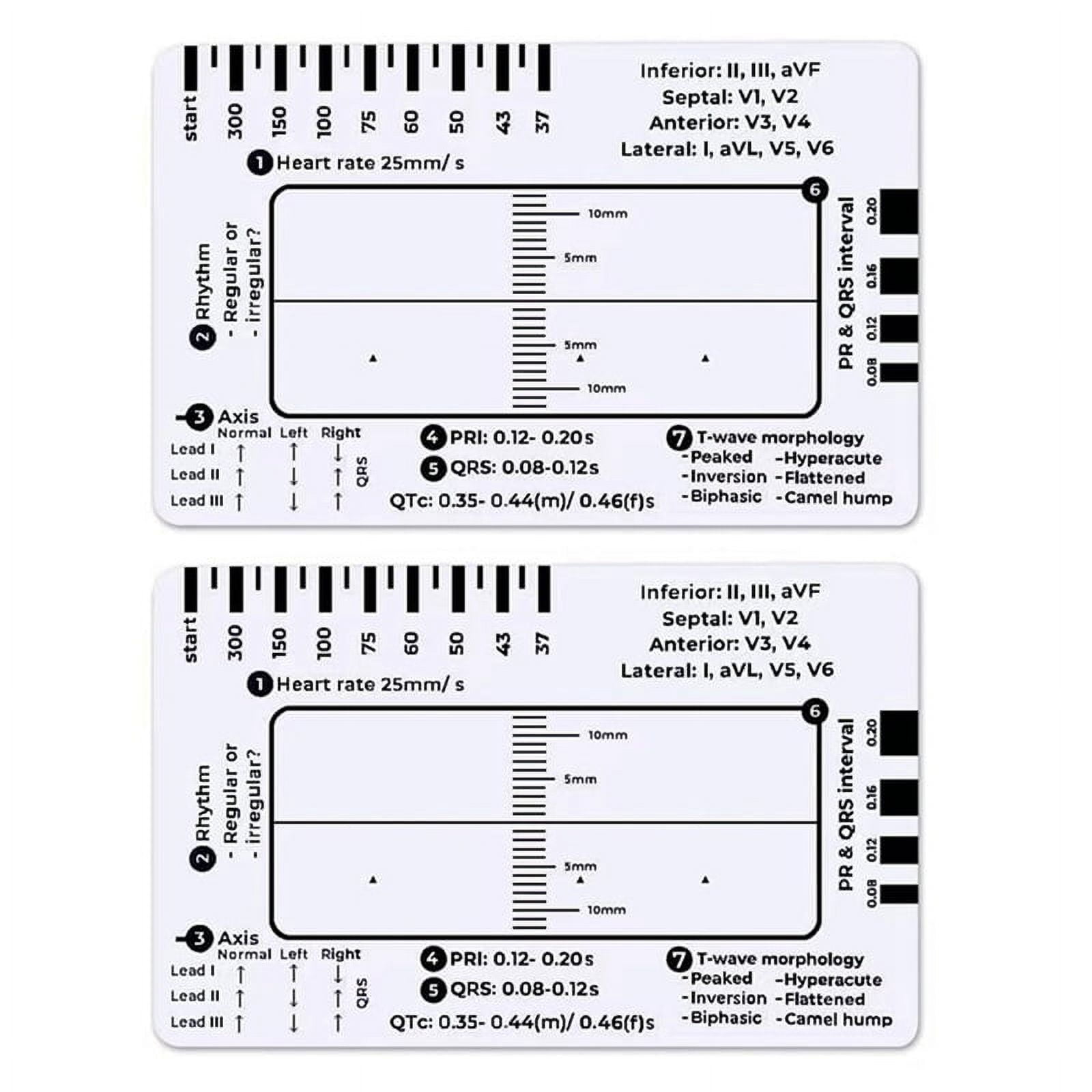Click here for Unbranded 2pcs Ecg 7 Step Ruler ecg 7 Step Ruler F... prices